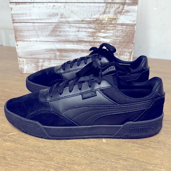 Puma | Shoes | Puma Great Shape Cskate Mix Sneaker Mens Black Leather ...